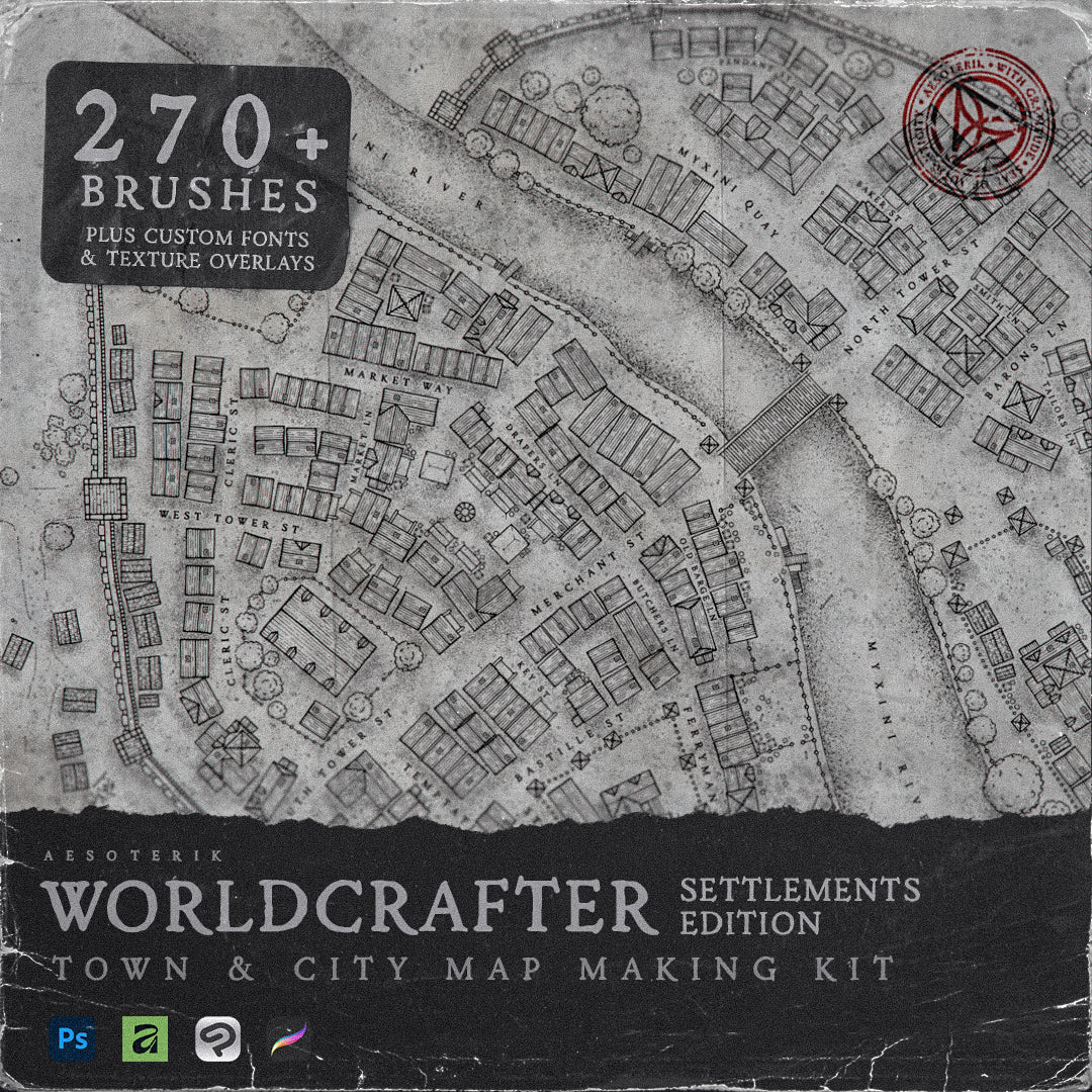 Worldcrafter Settlements Edition Map Making Kit – Aesoterik